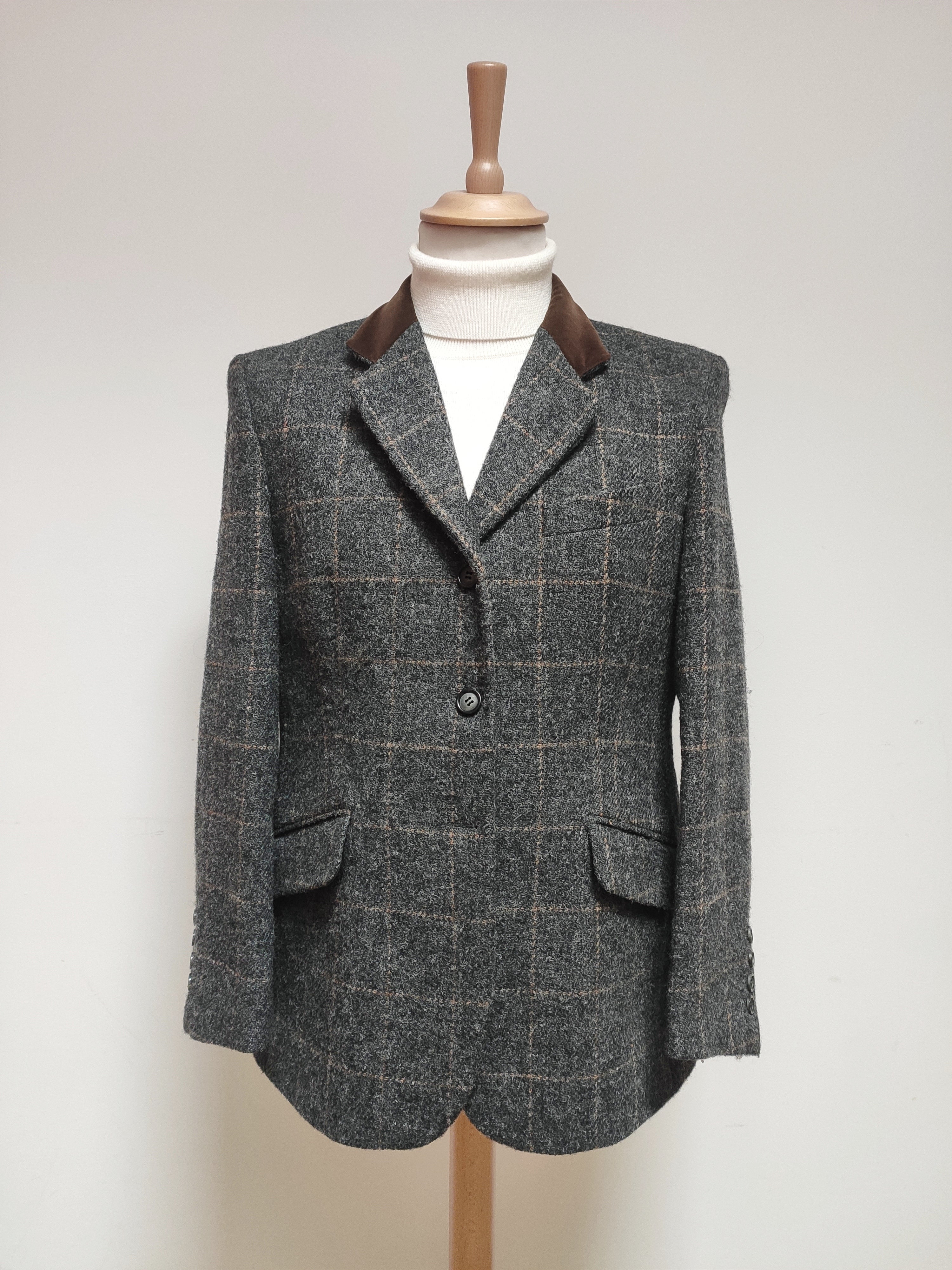 Cyrillus Paris blazer Harris Tweed femme vintage 46 Made in France ...
